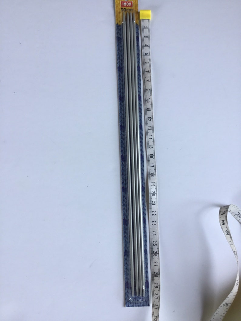 INOX 3 Inch Aluminum Double Pointed Knitting Needles X 30cm/ 4 - Etsy