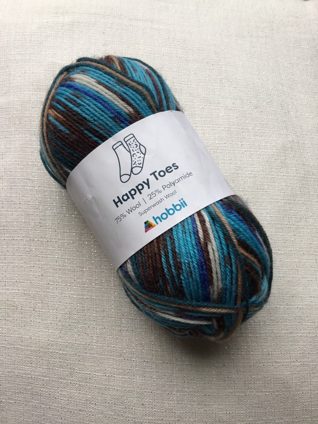 Happy Toes Yarn 50g/218yds/200m- Wool/polyamide-sock Yarn - Etsy