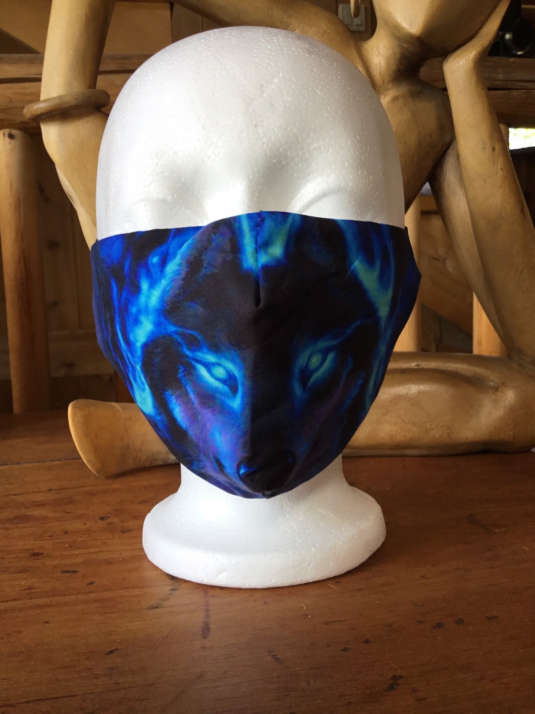Wolf Face Maskcotton Maskreusable Washable Maskmask With - Etsy