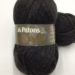 Patons Decor Yarn,210yds/192m,medium 4 Worsted Yarn,acrylic/wool - Rich ...