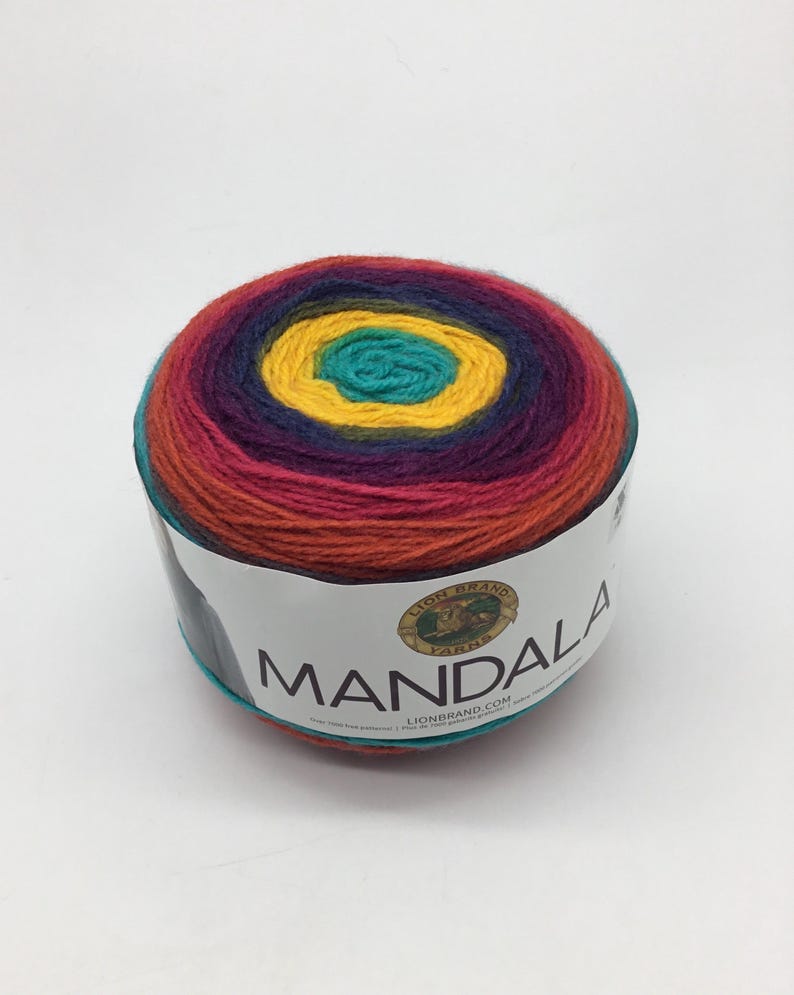Mandala Yarn Lion Brand - 100% Acrylic Yarn 150g/590yds -> Wizard - Etsy