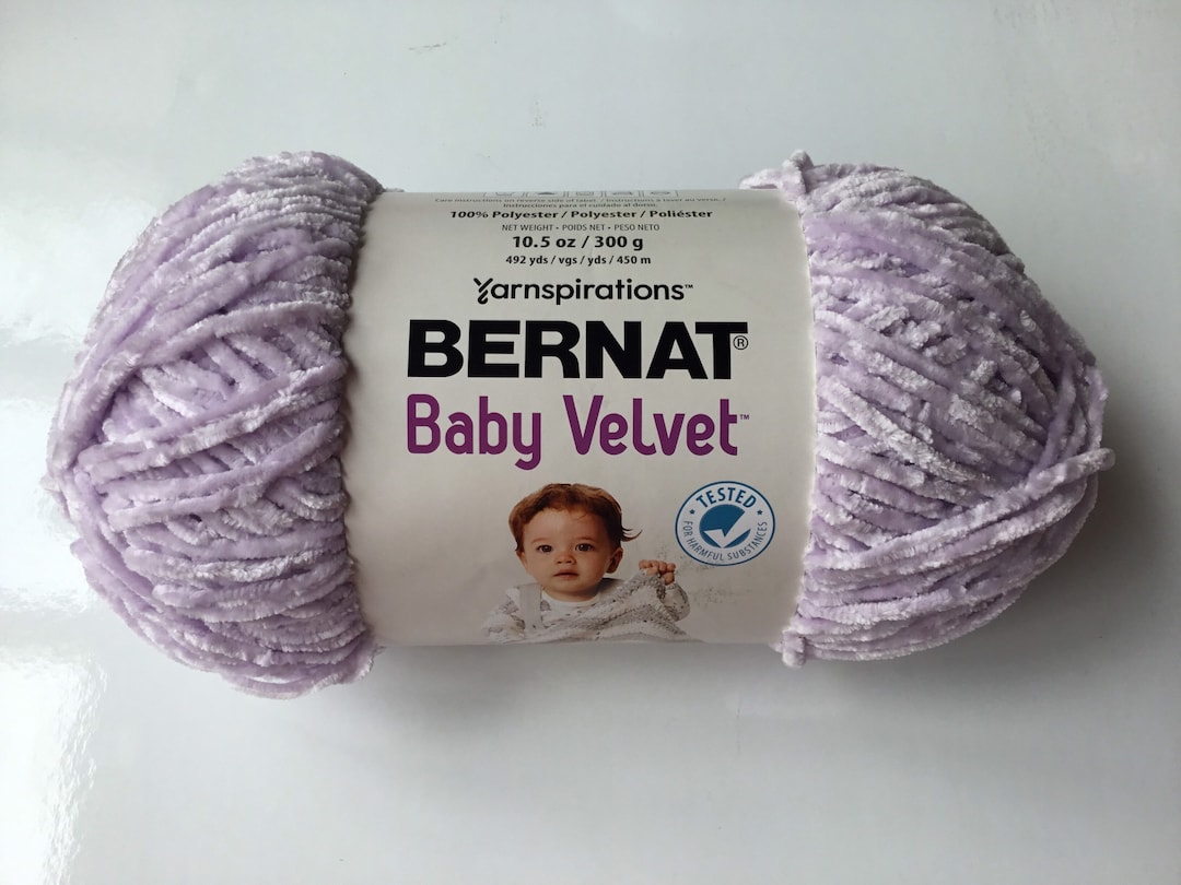 Bernat Baby Velvet 300g/10.5oz Medium 4 -lilac Blooms - Etsy