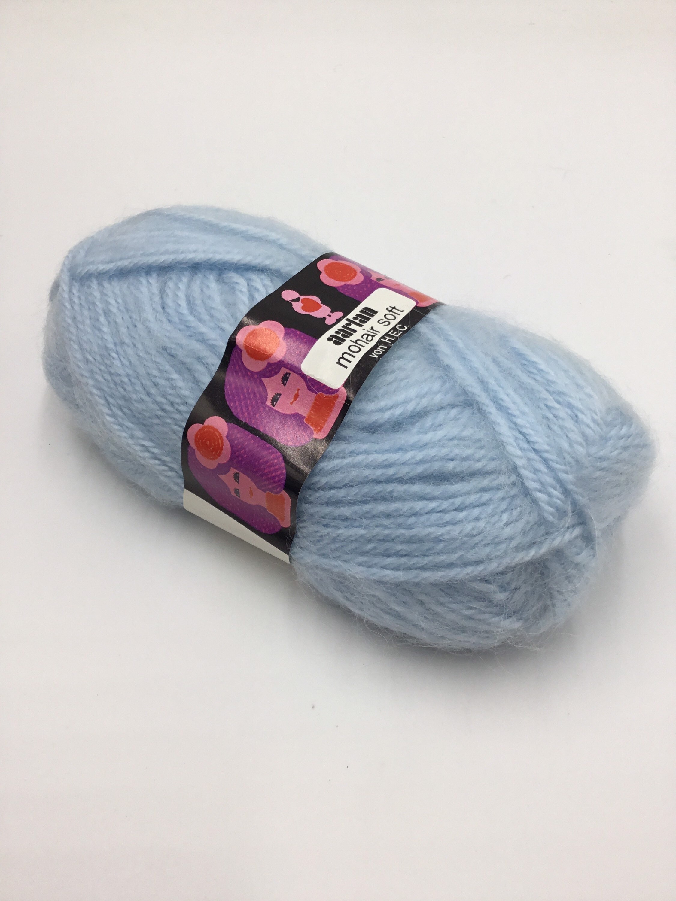Aarlan Mohair Soft Yarn 50g/ 82m Baby Blue - Etsy Israel