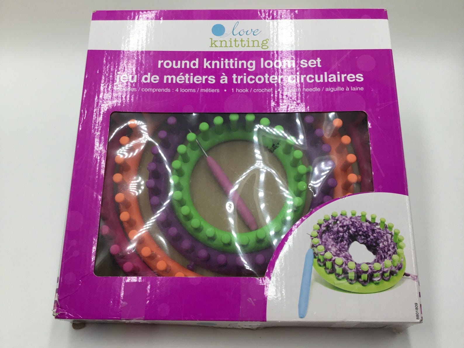 Round Knitting Loom Set,love Knitting,set of 4 Round Loom Kit - Etsy