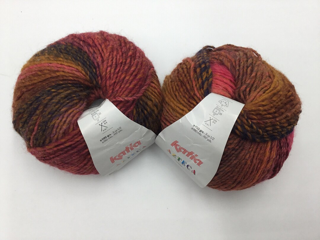 Katia Azteca Yarn, Super Soft Yarn, Acrylic/wool 180m/197yrds Color ...