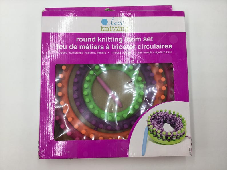 Round Knitting Loom Set,love Knitting,set of 4 Round Loom Kit - Etsy