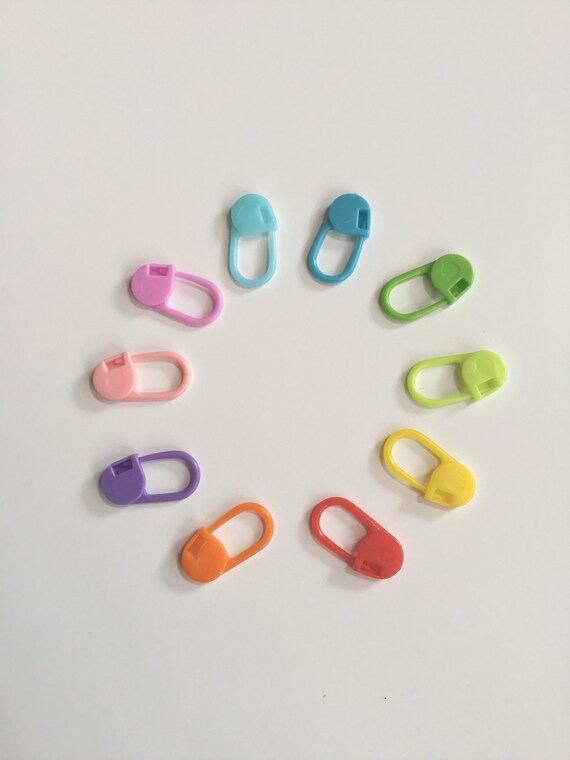 Stitch Markers/plastic Stitch Holder/ Set of 10 Stitch - Etsy