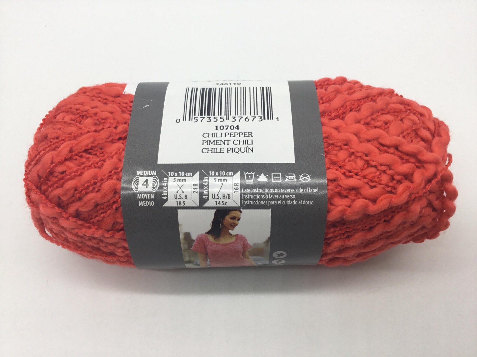 Patons Venus, Textured Yarn, 1.75 Oz / 50g - Chili Pepper - Etsy