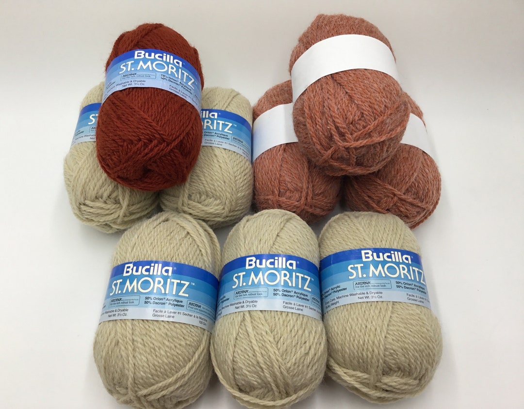 Bucilla St.moritz Yarn Vintage Yarn Sets of 3 Acrylic/polyester Bulky 5 ...