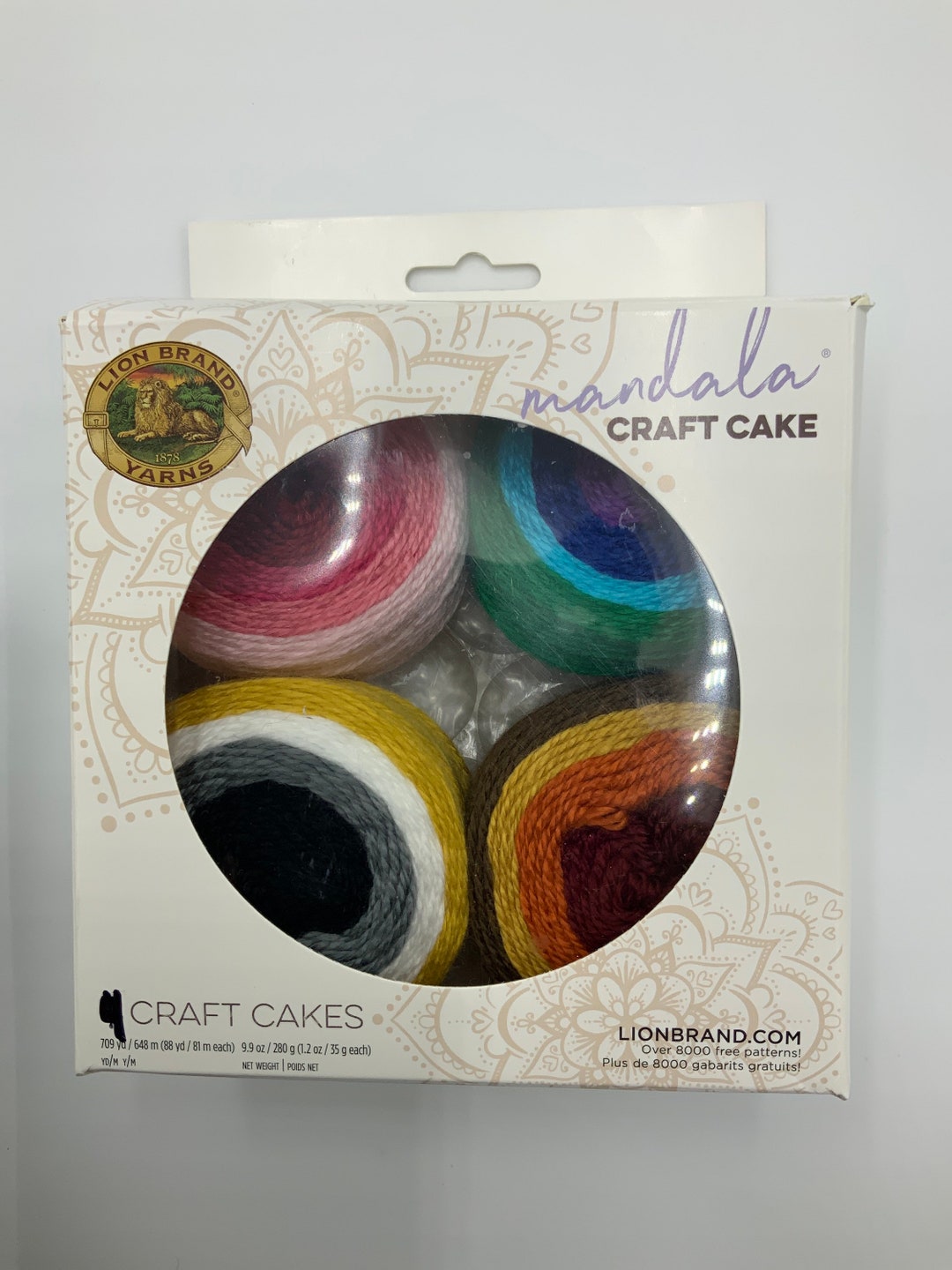 Mandala Amigurumi Craft Cake Set,4 Craft Cakes,lion Brand Craft Cakes ...