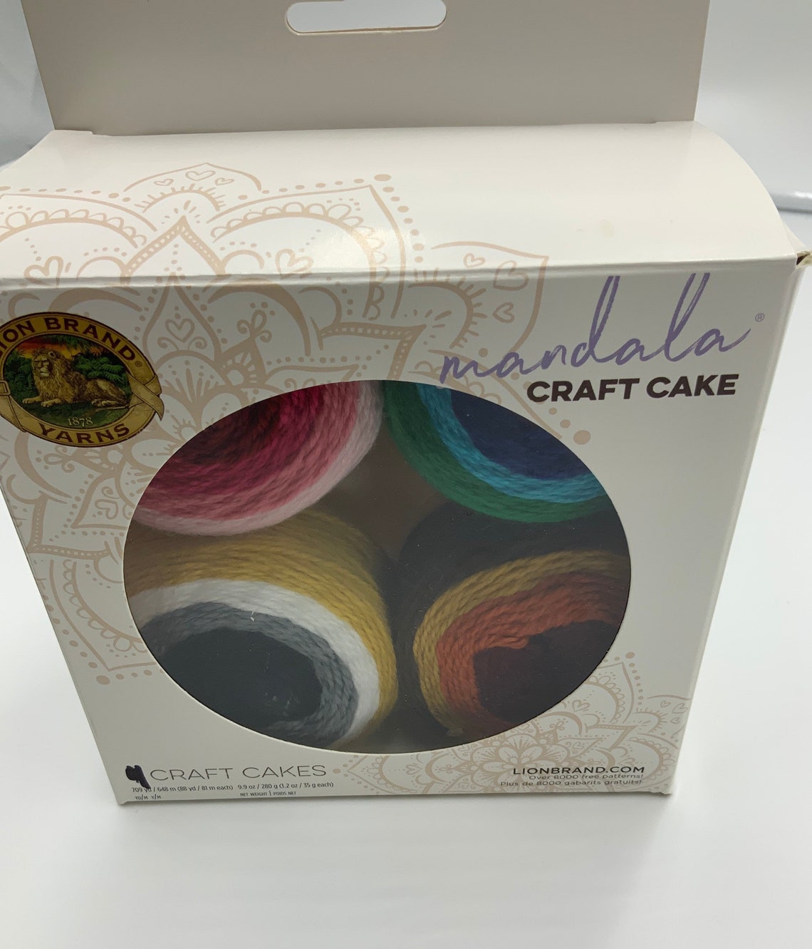 Mandala Amigurumi Craft Cake Set,4 Craft Cakes,lion Brand Craft Cakes ...