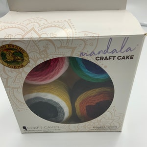 Mandala Amigurumi Craft Cake Set,4 Craft Cakes,lion Brand Craft Cakes ...