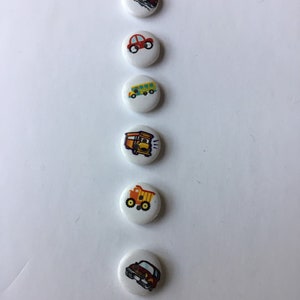 Buttons Cars, Race Car Buttons, for Sewing,crochet,knitting,white ...