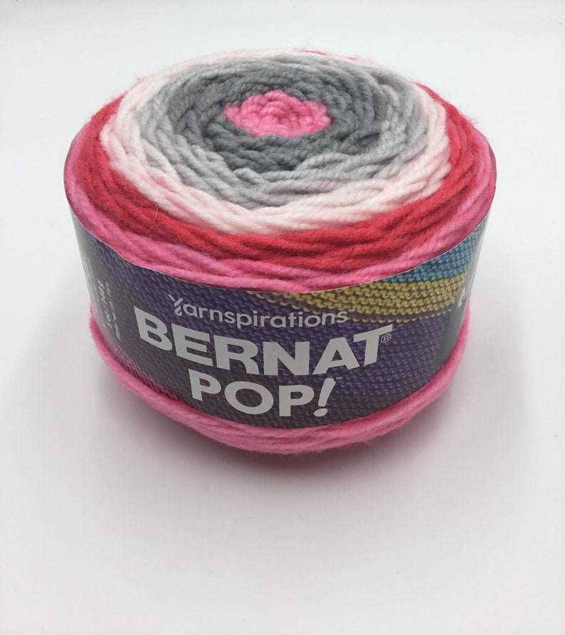 Bernat POP Self-striping Acrylic Yarn Medium4/ - Etsy