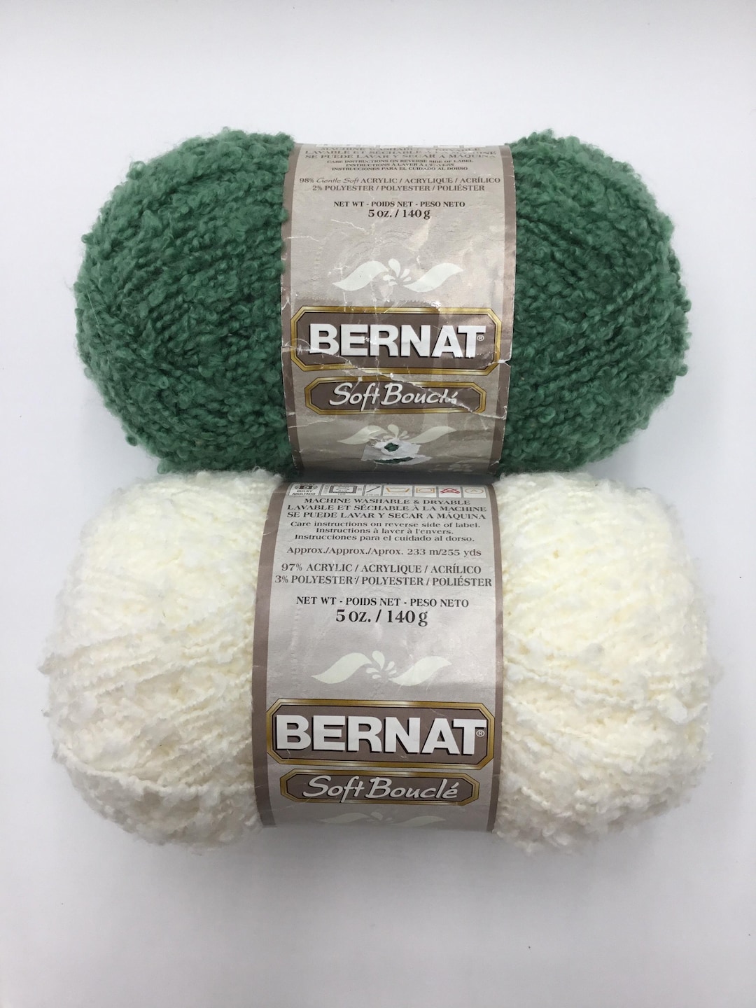Bernat Soft Boucle Yarn, Rippled Yarn, Gentle Soft Acrylic/polyester ...