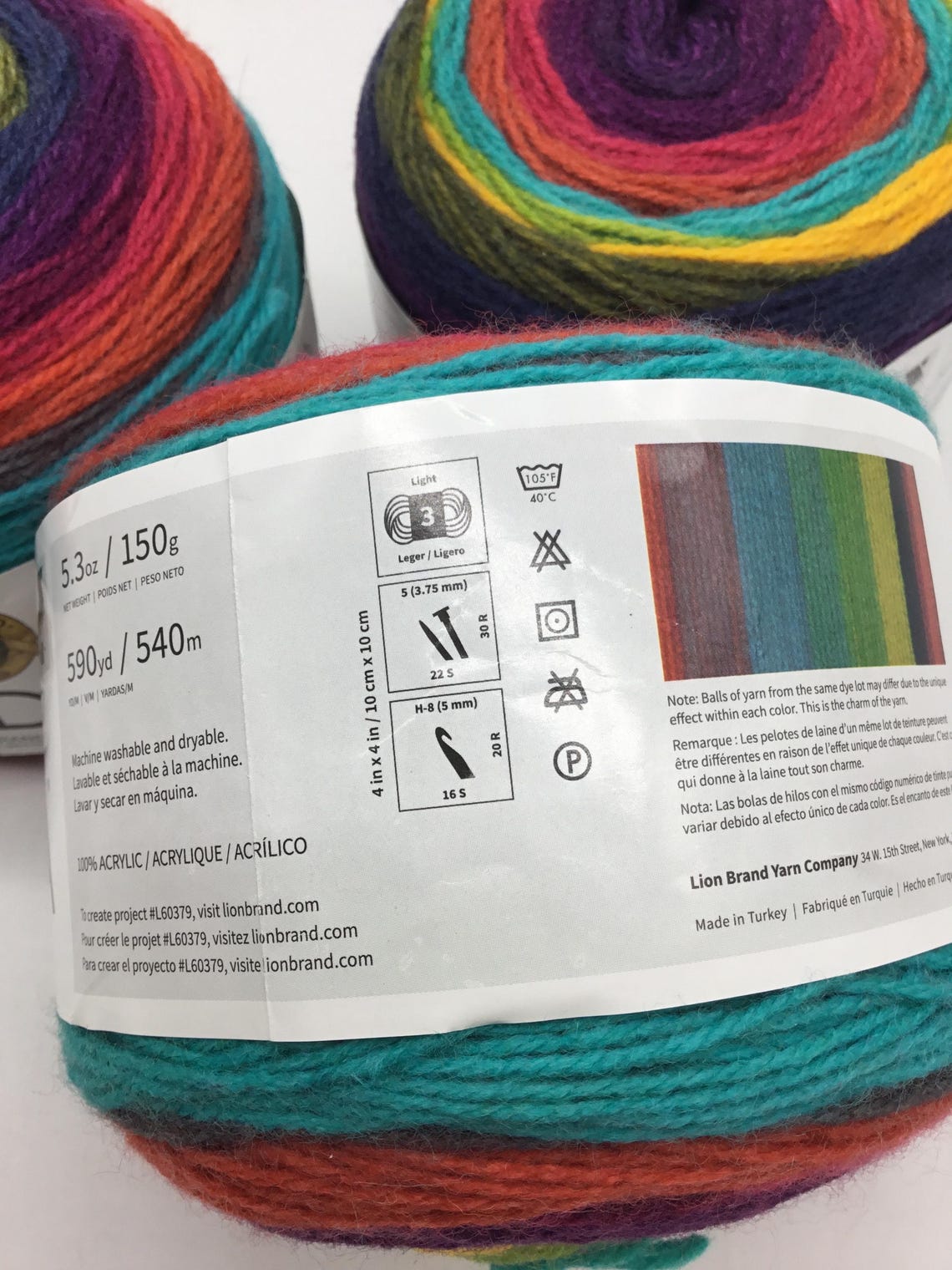 Mandala Yarn Lion Brand - 100% Acrylic Yarn 150g/590yds -> Wizard - Etsy