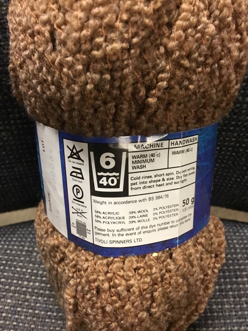 Boucle Yarn Tivoli Boucle Knits to Aran Machine Washable | Etsy