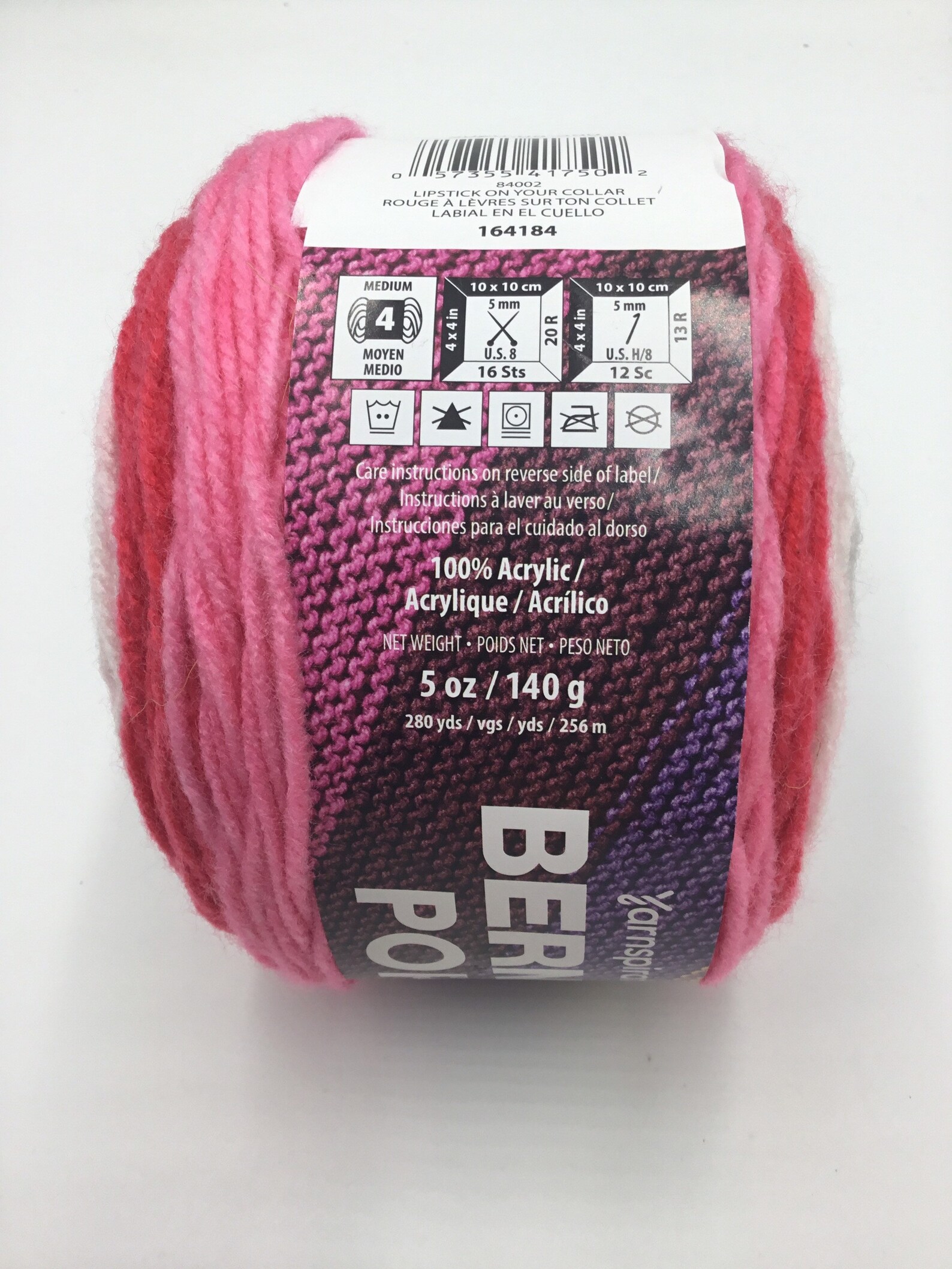 Bernat POP Self-striping Acrylic Yarn Medium4/ - Etsy