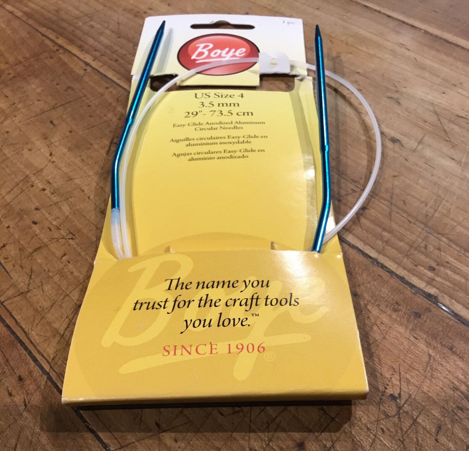 Buy Boye Circular Knitting Needle Two Sizes to Choose From 4 Online in ...