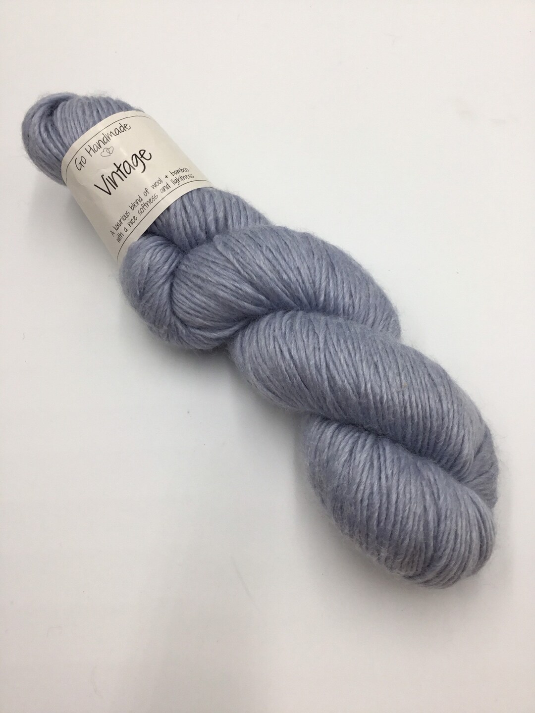 Go Handmade Vintage Yarn Brand, Wool/bamboo 100g/240m -gray - Etsy