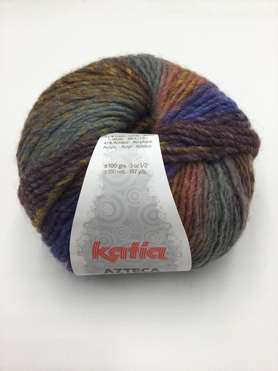Katia Azteca Yarn, Super Soft Yarn, Acrylic/wool 180m/197yrds Color ...
