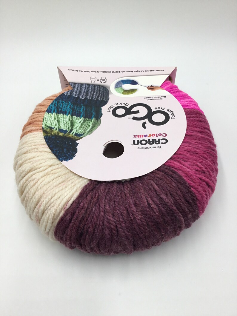 Caron Colorama O’GO Yarn, 228yds/208m,bulky 5 - Lippy - Etsy