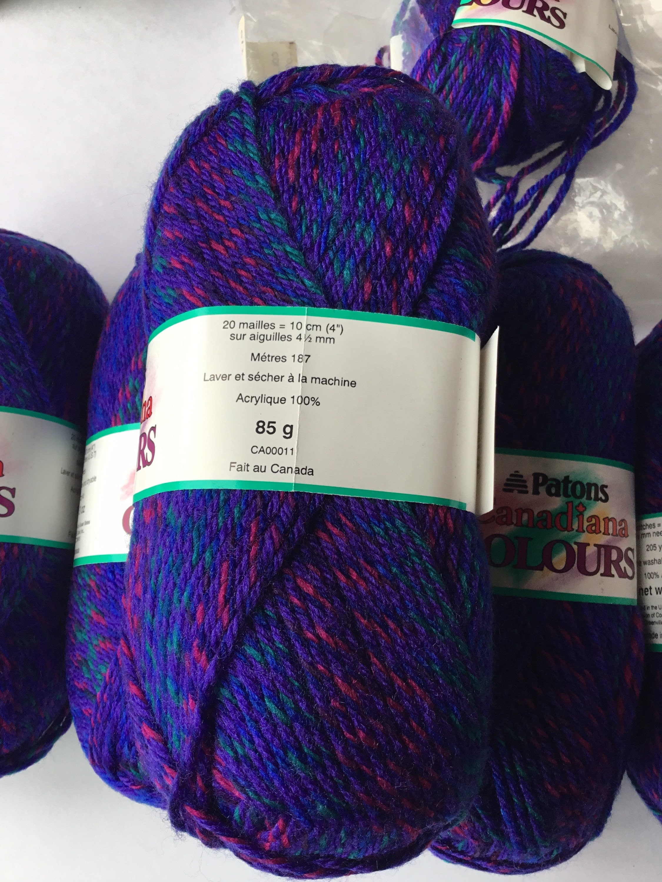 Craft Supplies & Tools purples Patons Canadiana Colours Set of 5 3 oz ...