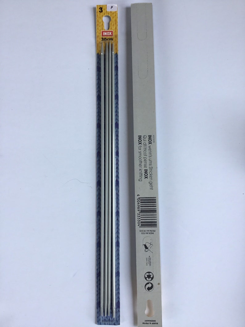 INOX 3 Inch Aluminum Double Pointed Knitting Needles X 30cm/ 4 - Etsy