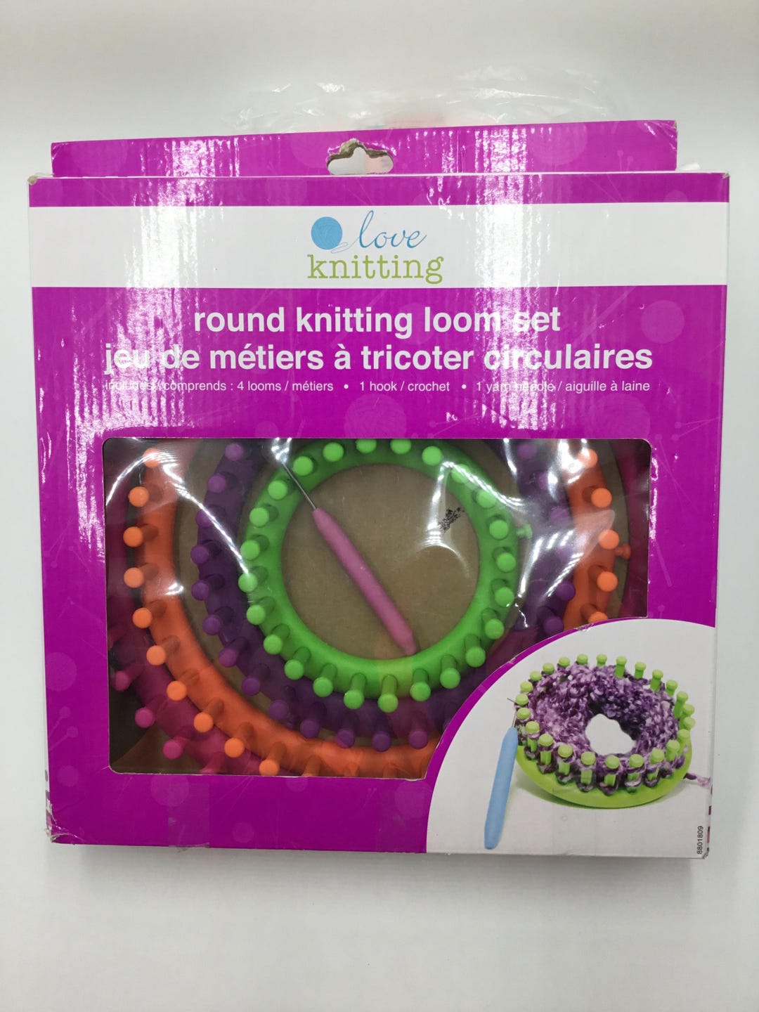 Round Knitting Loom Set,love Knitting,set of 4 Round Loom Kit - Etsy