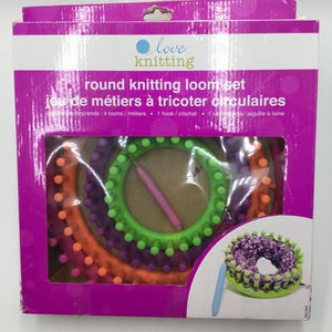Round Knitting Loom Set,love Knitting,set of 4 Round Loom Kit - Etsy