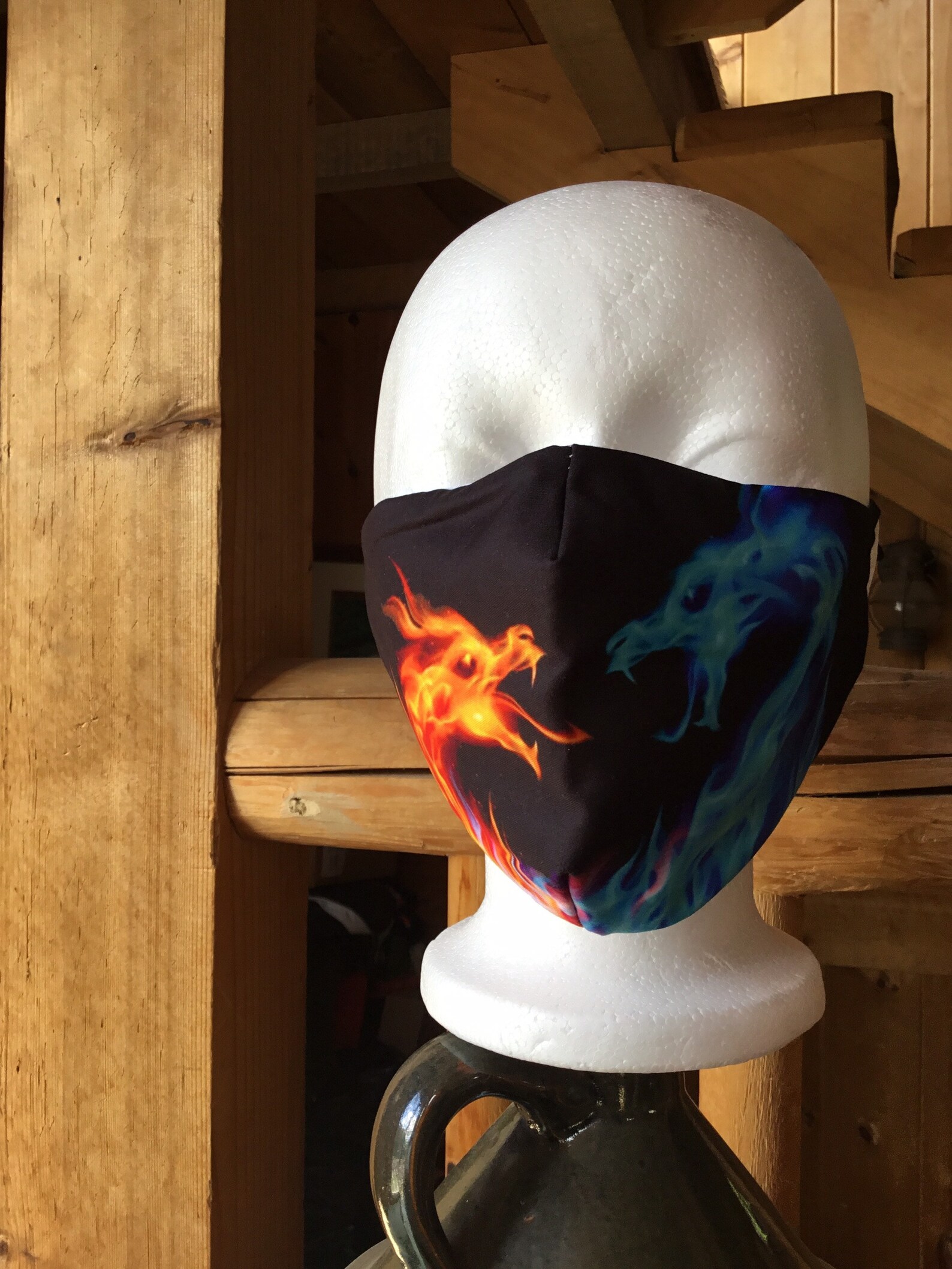 Masque facial dragon masque en coton masque lavable - Etsy Canada