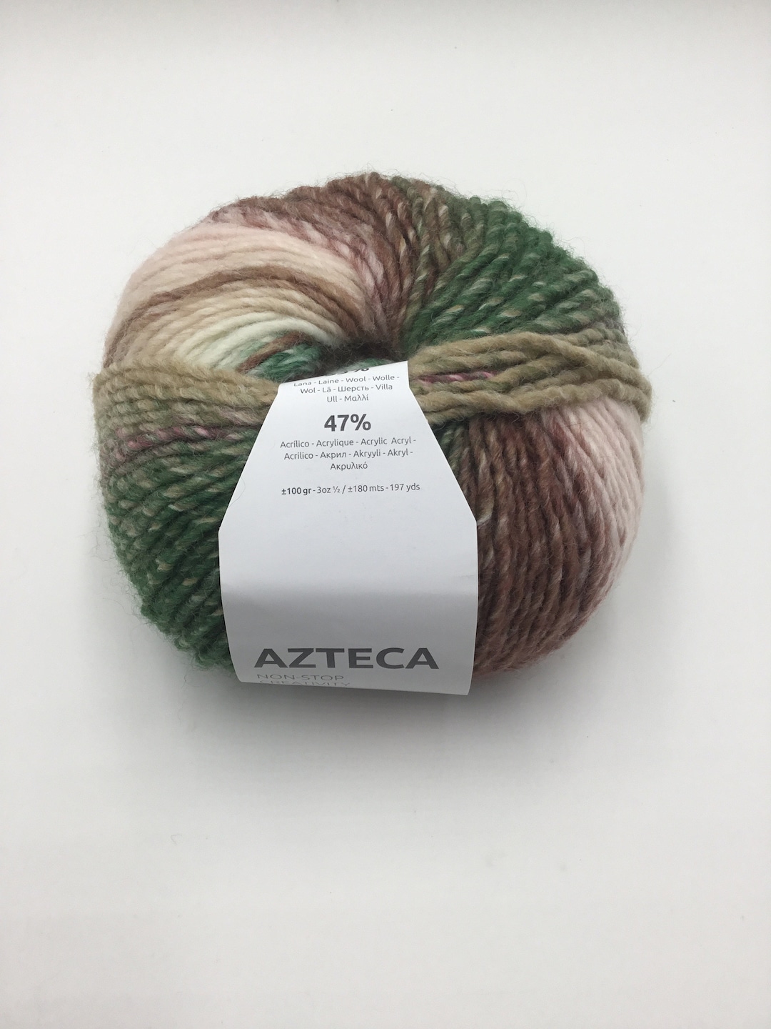 Katia Azteca Yarn,super Soft,acrylic/wool 100g/180m/197yrds Color-7875 ...