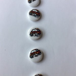 Buttons Cars, Race Car Buttons, for Sewing,crochet,knitting,white ...
