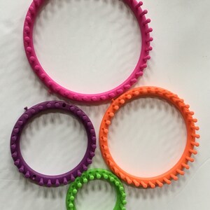 Round Knitting Loom Set,love Knitting,set of 4 Round Loom Kit - Etsy