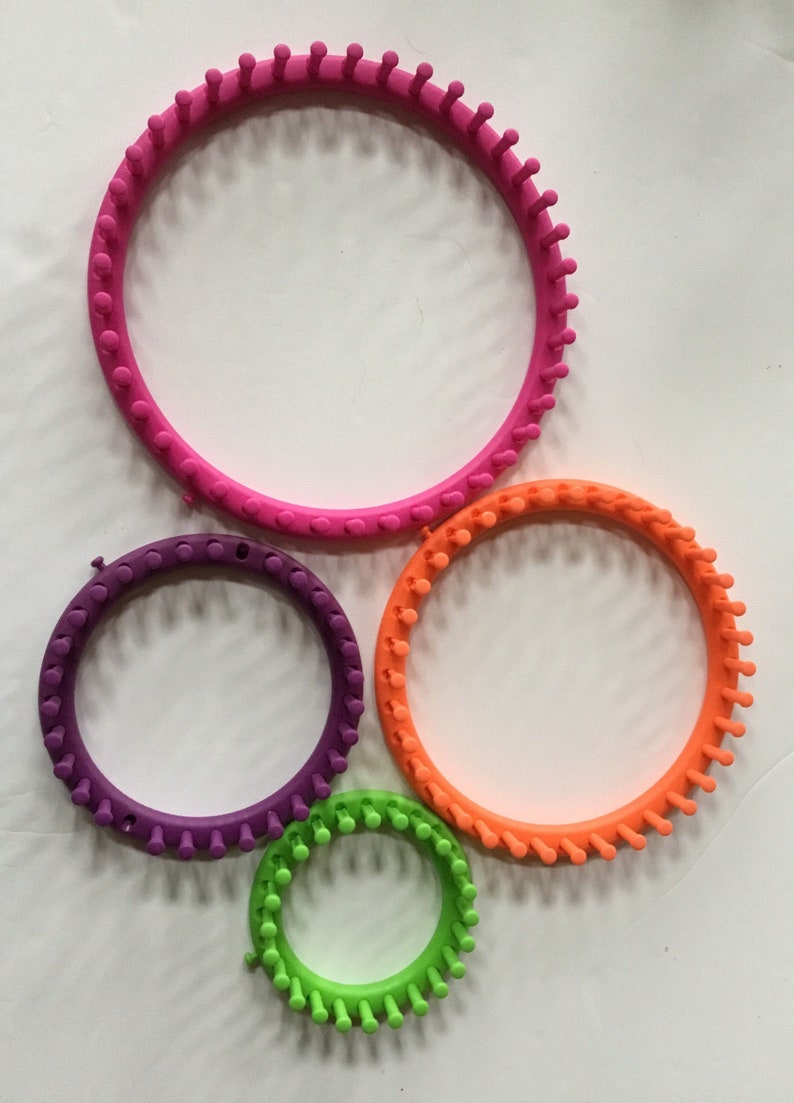 Round Knitting Loom Set,love Knitting,set of 4 Round Loom Kit - Etsy