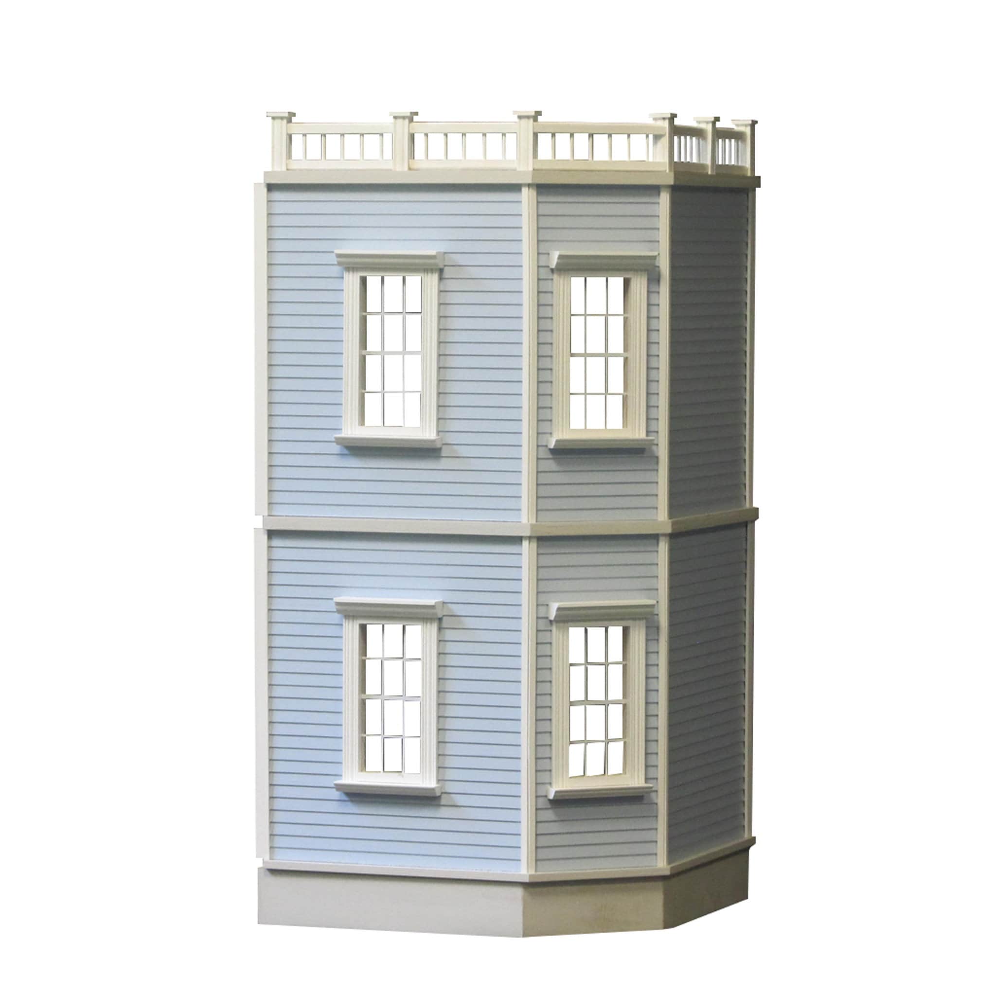 Dollhouse Kit, Dollhouse Addition - Unfinished New Haven 2-story ...