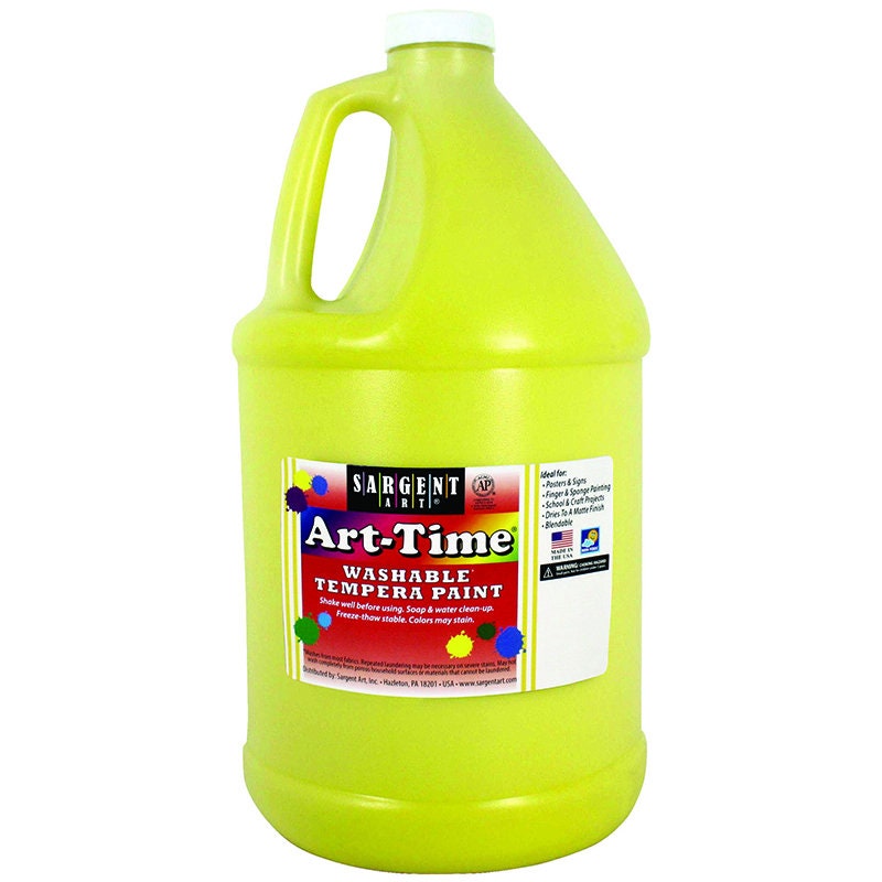 Art-time Washable Tempera Paint One Gallon Jugs 12 Colors - Etsy