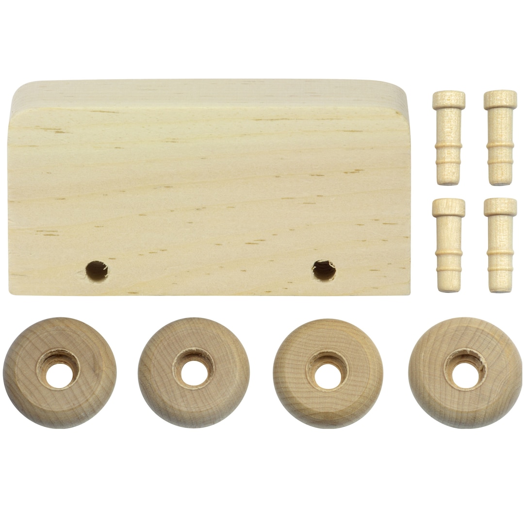 Kids Craft Kit, Wooden Toy Bus DIY Craft Kit, Ready to Build and ...