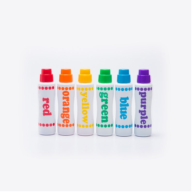 Do A Dot Art Markers, 6 Washable Rainbow Markers, Non-toxic - Etsy