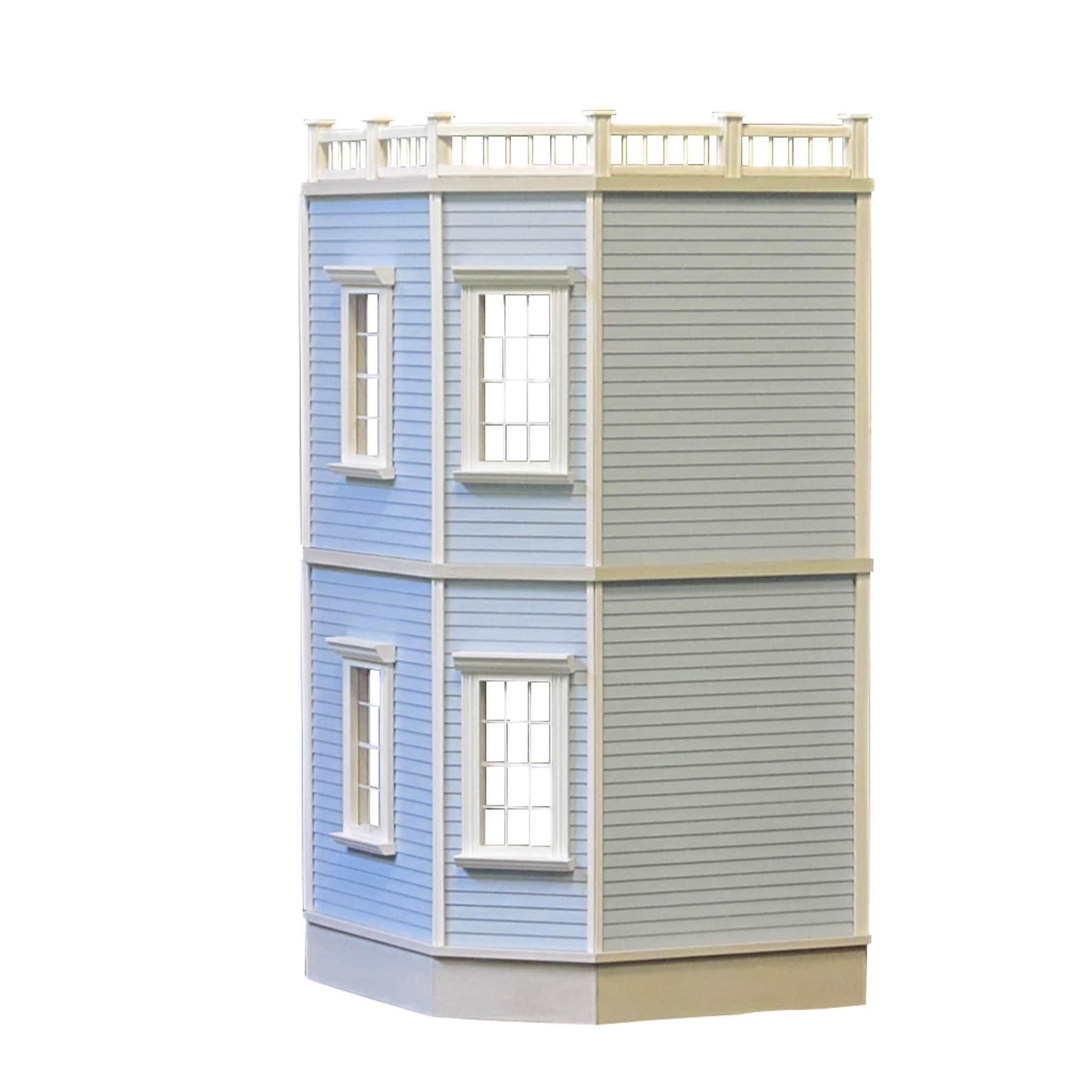 Dollhouse Kit, Dollhouse Addition - Unfinished New Haven 2-story ...