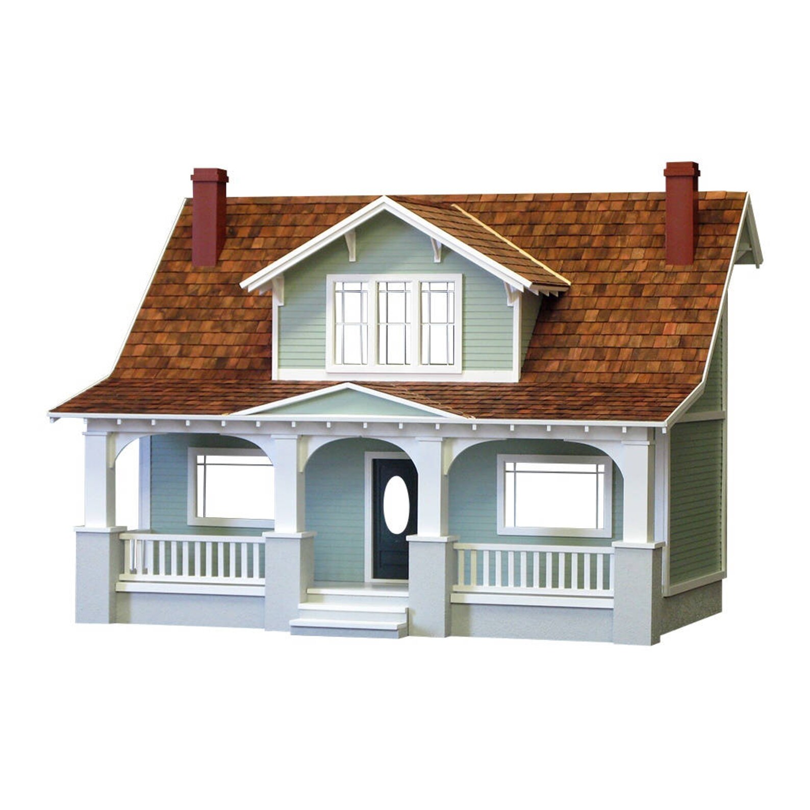 Dollhouse Kit Diy Dollhouse Unfinished Classic Bungalow Etsy