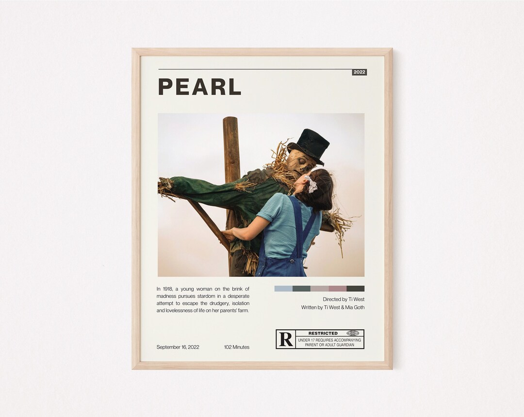 Pearl Movie Poster Horror Movie Poster Digital Downloads Wall Print ...