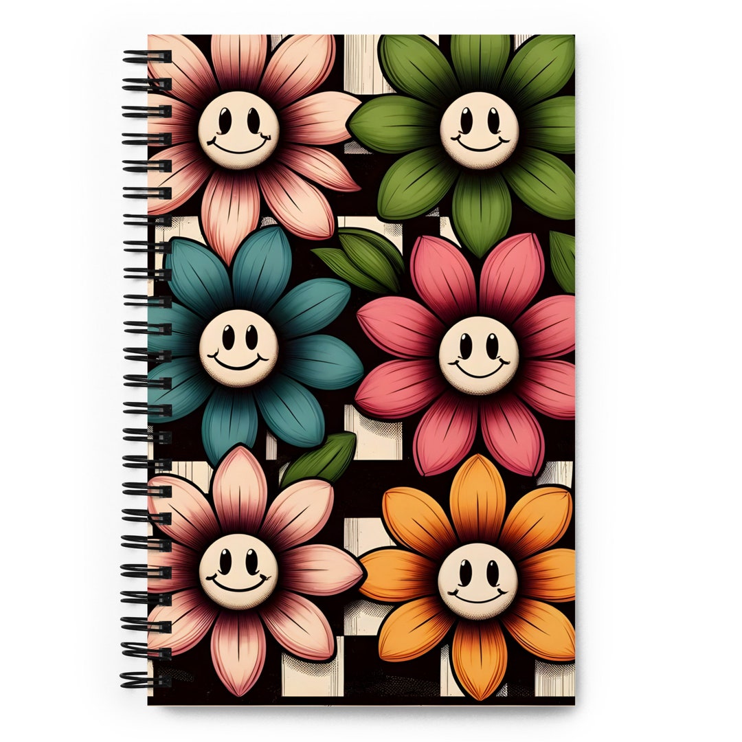 Smiley Face Notebook, Stocking Stuffer,school Notebook, Cute Notebook ...