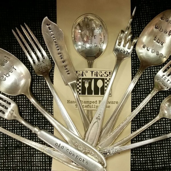 Stamped Flatware - Etsy