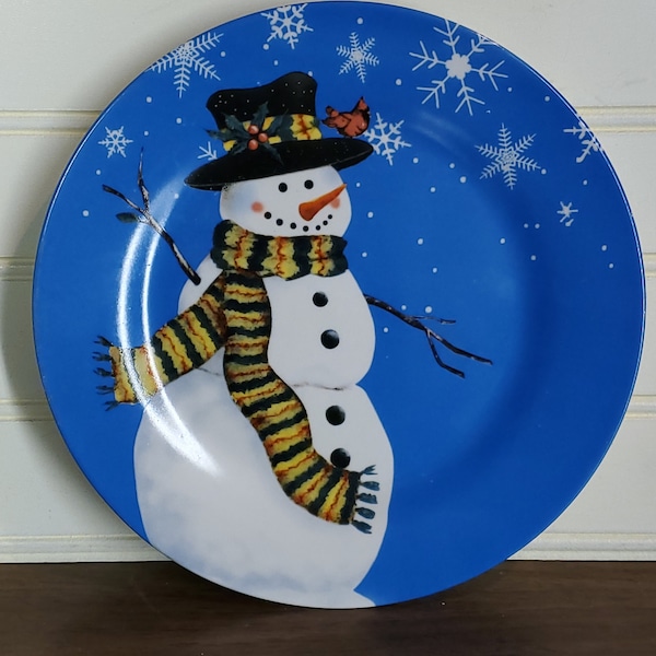 Snowman Plate - Etsy