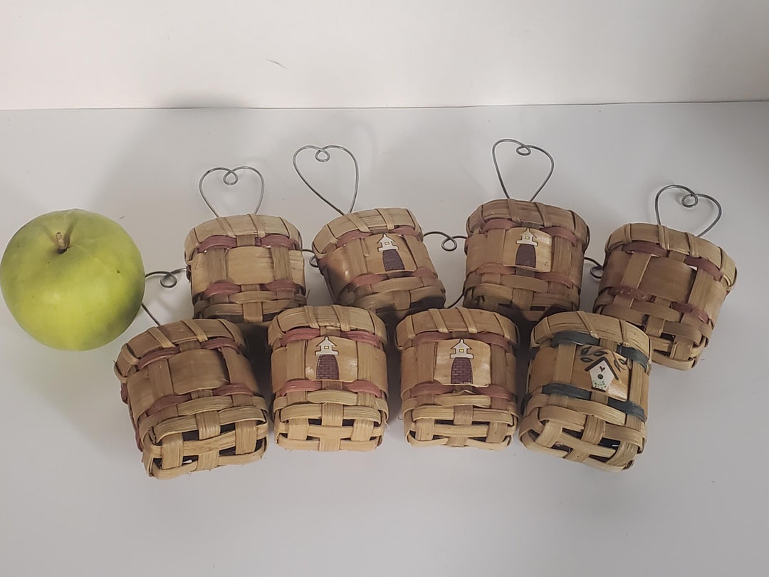 Set of 8 Mini Baskets, Small Baskets for Gift Giving or Crafts, Vintage ...