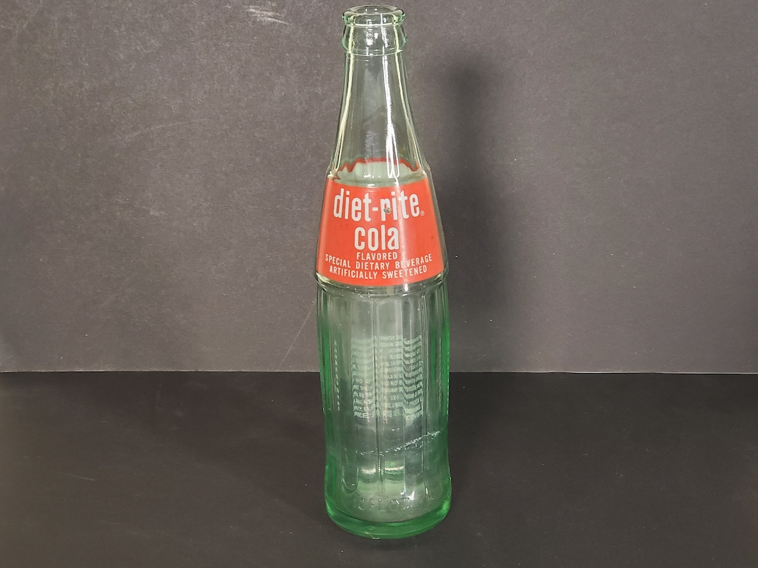 Vintage diet Rite Cola Bottle by royal Crown Cola Co. 1960's Soda Pop ...