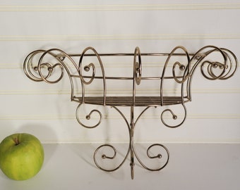 Wire Basket Wall Shelf - Etsy