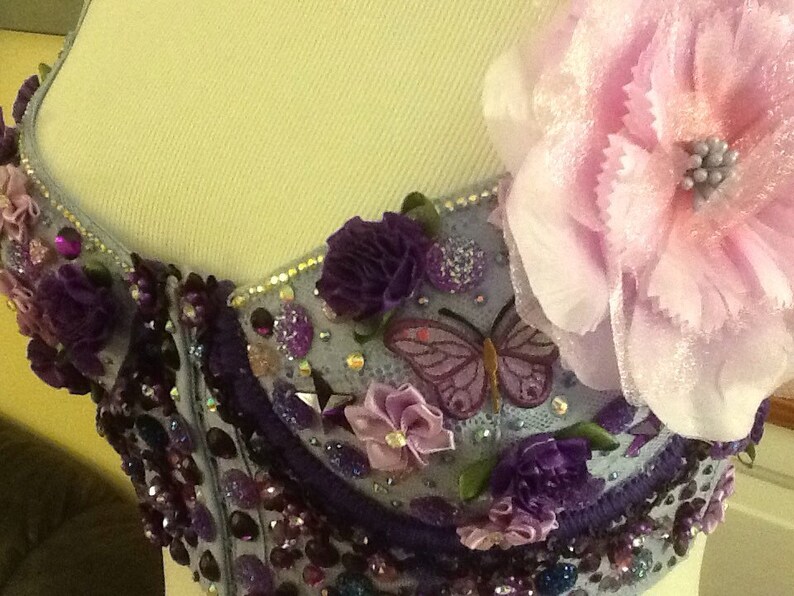 Purple Fairy Rave EDM EDC Complete Costume With Sz Sm Bra, Tutu, Sz M ...