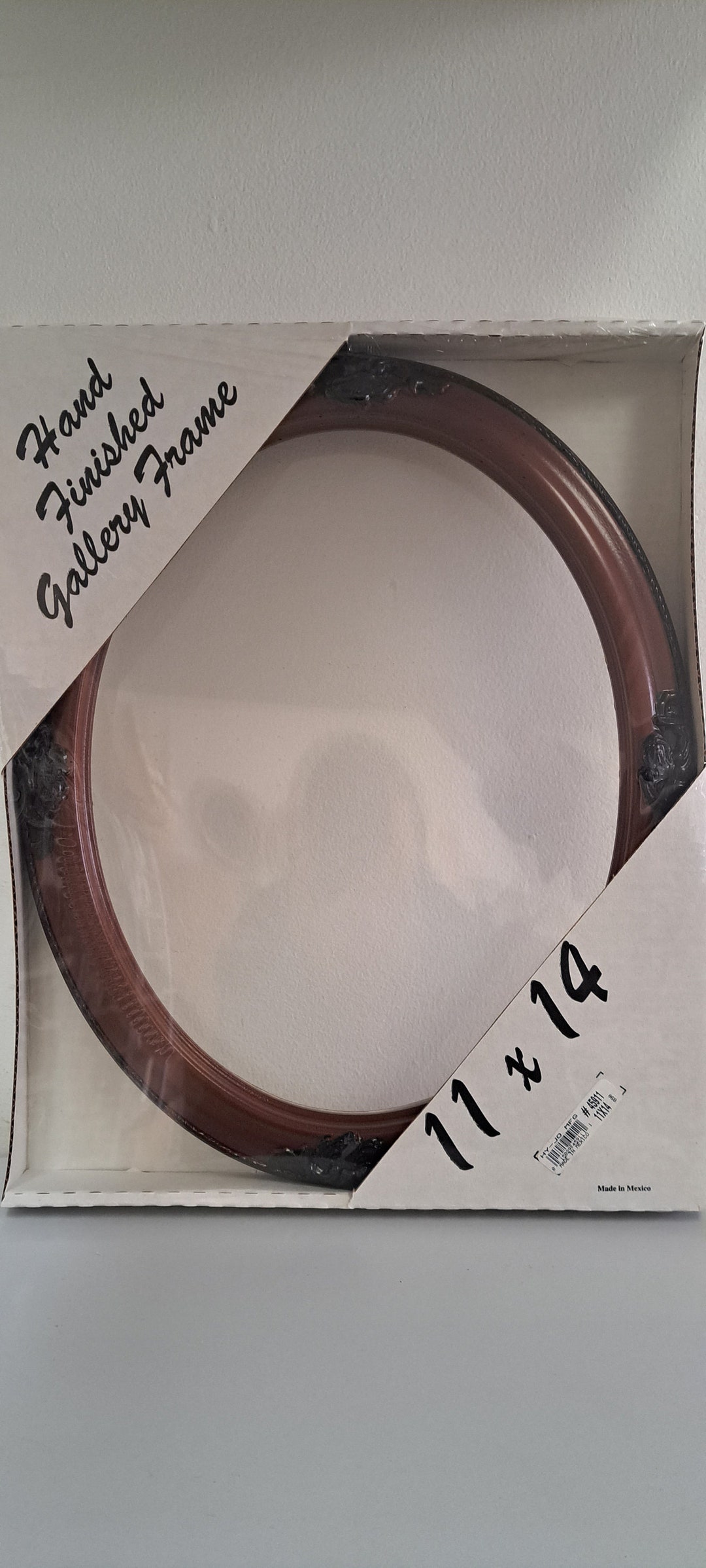 Vintage Light Brown Oval Picture Frame 11x14 Inches /45916 - Etsy